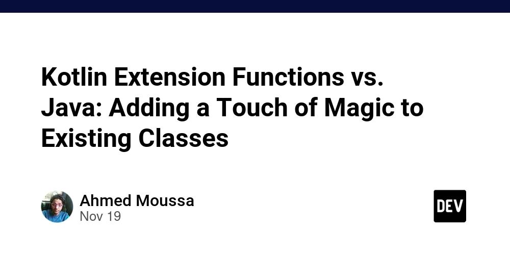 Ahmed Moussa on LinkedIn: Kotlin Extension Functions vs. Java: Adding a ... Ahmed Moussa on LinkedIn: Kotlin Extension Functions vs. Java: Adding a ...