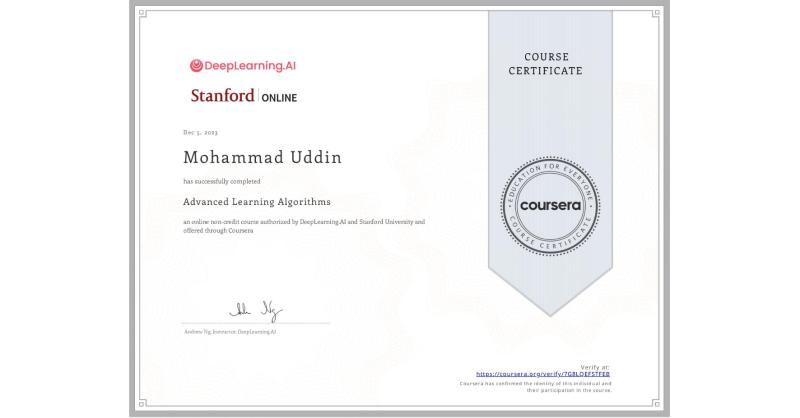 Imam Uddin on LinkedIn: Completion Certificate for Advanced Learning ... Imam Uddin on LinkedIn: Completion Certificate for Advanced Learning ...