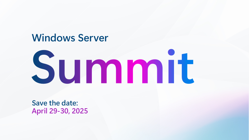 Windows Server Summit 2025 | Microsoft Community Hub | Orin Thomas Windows Server Summit 2025 | Microsoft Community Hub | Orin Thomas