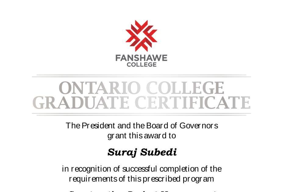 Suraj Subedi on LinkedIn: Just received my Ontario College Graduate ... Suraj Subedi on LinkedIn: Just received my Ontario College Graduate ...