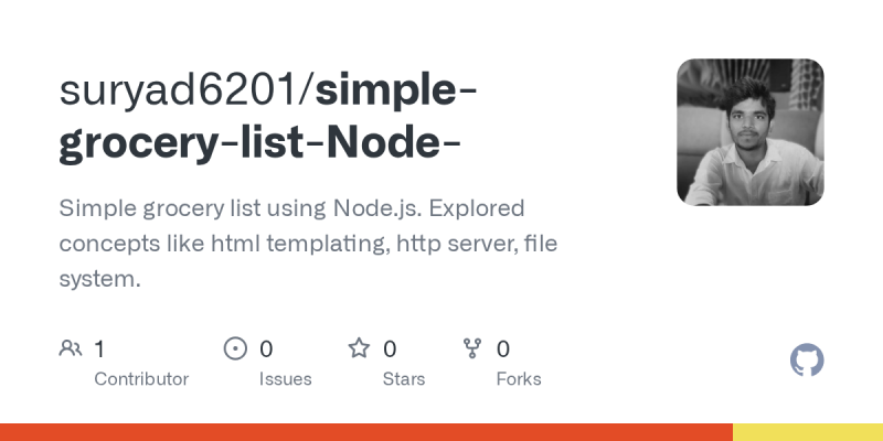 Surya Dhanasekar on LinkedIn: GitHub - suryad6201/simple-grocery-list ... Surya Dhanasekar on LinkedIn: GitHub - suryad6201/simple-grocery-list ...