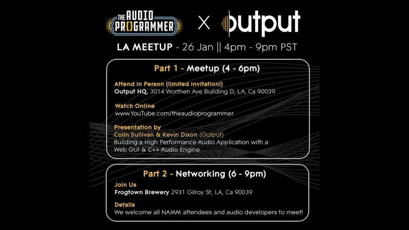 The Audio Programmer on LinkedIn: Output x The Audio Programmer Virtual ... The Audio Programmer on LinkedIn: Output x The Audio Programmer Virtual ...
