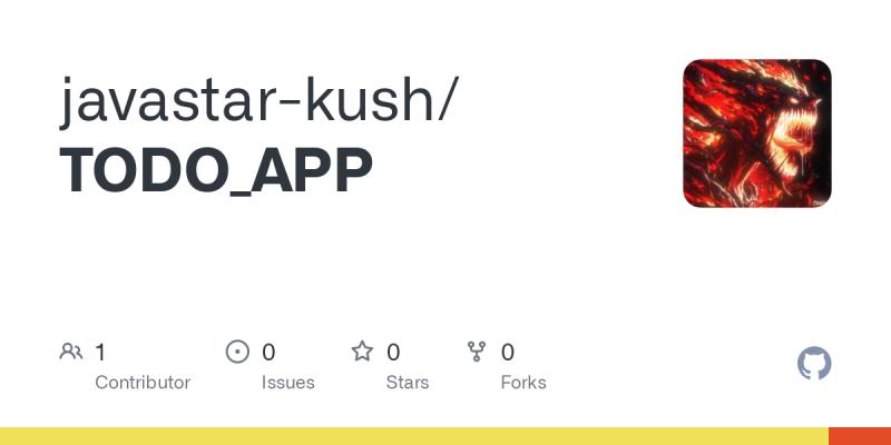 Kushagra Garg on LinkedIn: GitHub - javastar-kush/TODO_APP Kushagra Garg on LinkedIn: GitHub - javastar-kush/TODO_APP