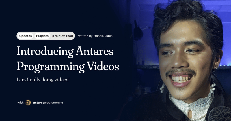 Francis Rubio on LinkedIn: Introducing Antares Programming Videos Francis Rubio on LinkedIn: Introducing Antares Programming Videos