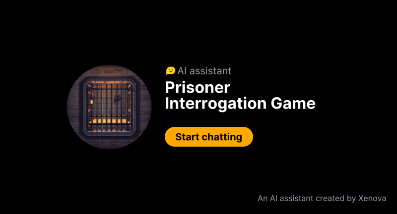 Victor Mustar on LinkedIn: Prisoner Interrogation Game - HuggingChat Victor Mustar on LinkedIn: Prisoner Interrogation Game - HuggingChat