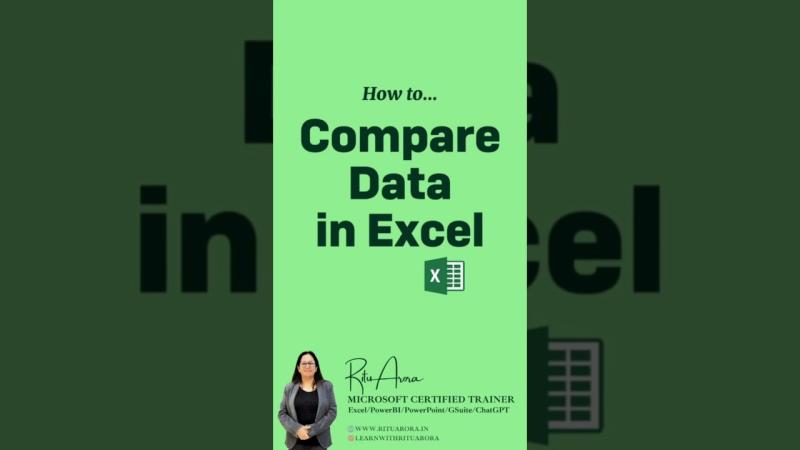 Ritu Arora on LinkedIn: Master data comparison in Excel! Comment ‘EXCEL ... Ritu Arora on LinkedIn: Master data comparison in Excel! Comment ‘EXCEL ...