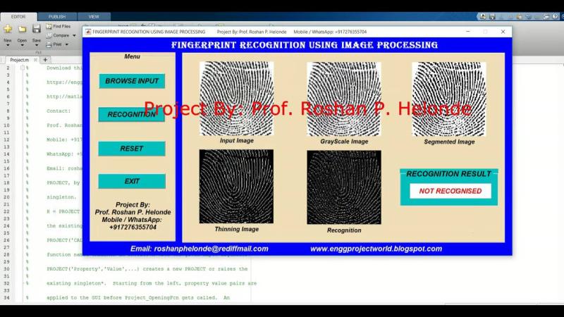 Fingerprint Recognition Using Matlab | Fingerprint Recognition Using ... Fingerprint Recognition Using Matlab | Fingerprint Recognition Using ...