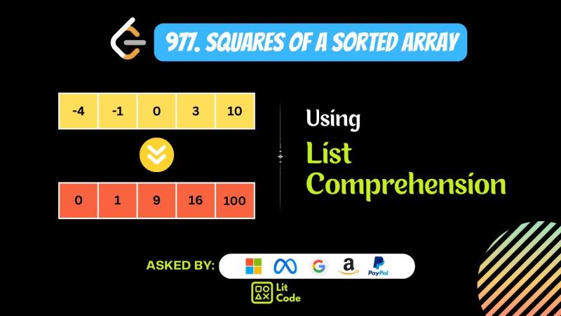 LitCode on LinkedIn: HOW TO FIND Squares of a Sorted Array - Leetcode 977 LitCode on LinkedIn: HOW TO FIND Squares of a Sorted Array - Leetcode 977