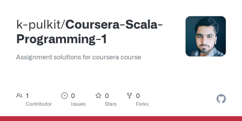 Completed Scala course on Coursera | Pulkit Kapoor posted on the topic ... Completed Scala course on Coursera | Pulkit Kapoor posted on the topic ...