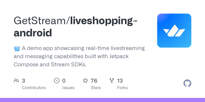 rayan aouf on LinkedIn: GitHub - GetStream/liveshopping-android: 📹 A ... rayan aouf on LinkedIn: GitHub - GetStream/liveshopping-android: 📹 A ...