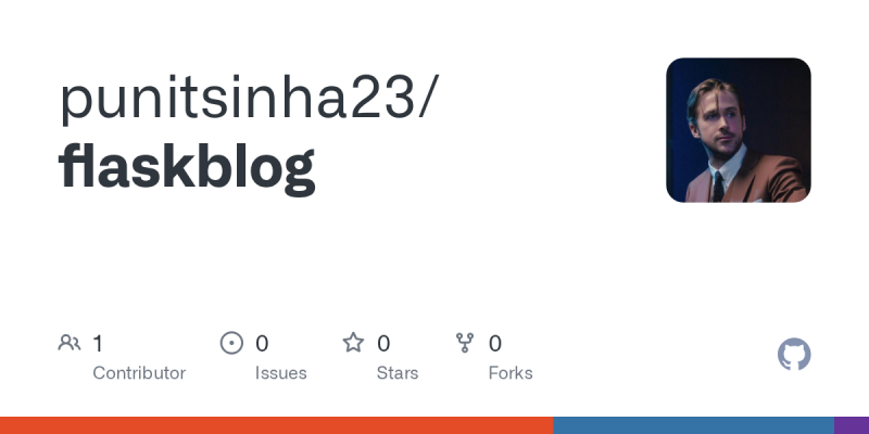 Punit Sinha on LinkedIn: GitHub - punitsinha23/flaskblog Punit Sinha on LinkedIn: GitHub - punitsinha23/flaskblog