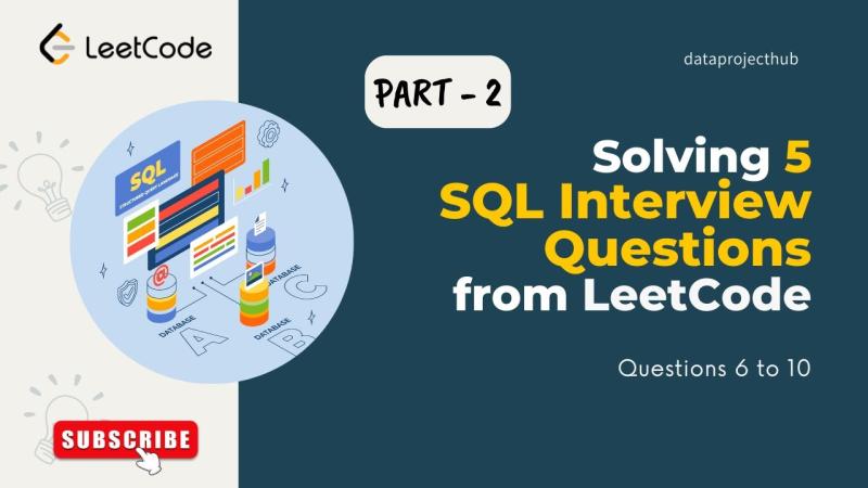 How I solved 5 SQL Interview Questions with LeetCode | Vishnu T R ... How I solved 5 SQL Interview Questions with LeetCode | Vishnu T R ...