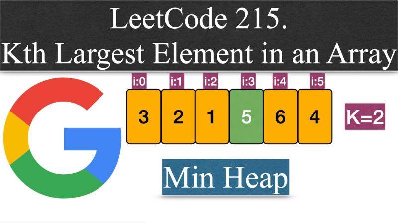 LeetCode 215. Kth Largest Element in an Array | Srinu Nampalli LeetCode 215. Kth Largest Element in an Array | Srinu Nampalli