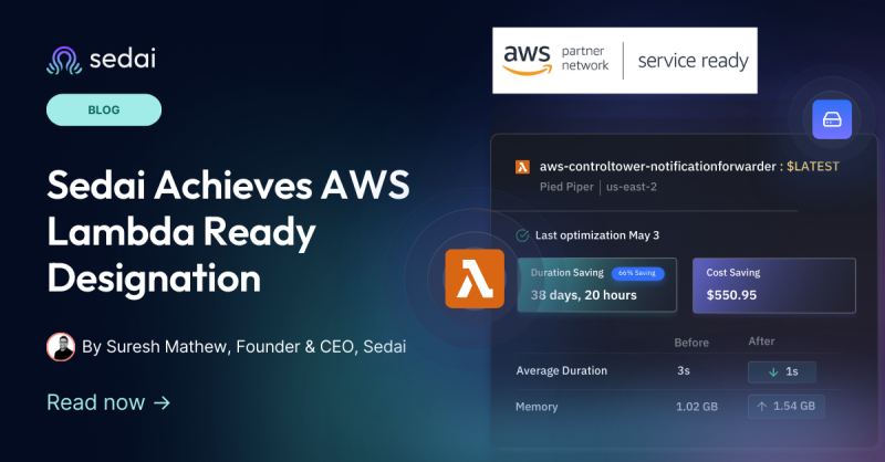 Sedai on LinkedIn: Sedai Achieves AWS Lambda Ready Designation Sedai on LinkedIn: Sedai Achieves AWS Lambda Ready Designation