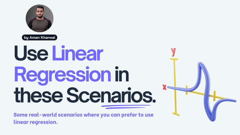 Aman Kharwal on LinkedIn: Scenarios Where you can use Linear Regression ... Aman Kharwal on LinkedIn: Scenarios Where you can use Linear Regression ...