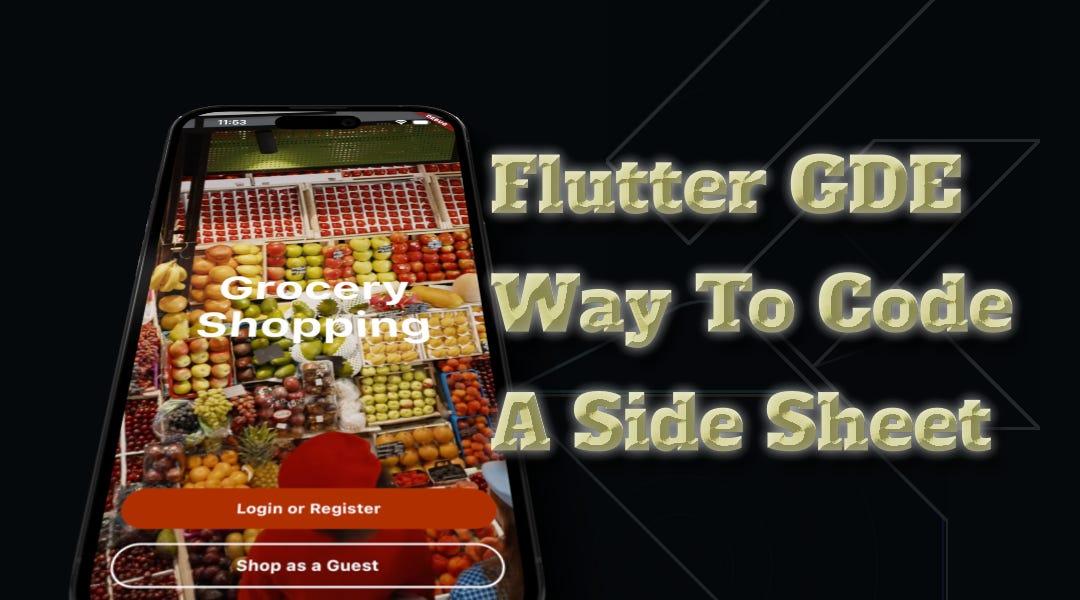 Fred Grott on LinkedIn: Flutter GDE Way To Code A Side Sheet Fred Grott on LinkedIn: Flutter GDE Way To Code A Side Sheet