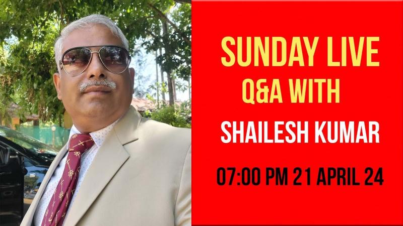 Shailesh Kumar on LinkedIn: Sunday Live Q&A With Shailesh Kumar ! 07:00 ... Shailesh Kumar on LinkedIn: Sunday Live Q&A With Shailesh Kumar ! 07:00 ...