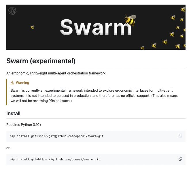 Tim Klawa on LinkedIn: OpenAI Releases Swarm: An Experimental AI ... Tim Klawa on LinkedIn: OpenAI Releases Swarm: An Experimental AI ...