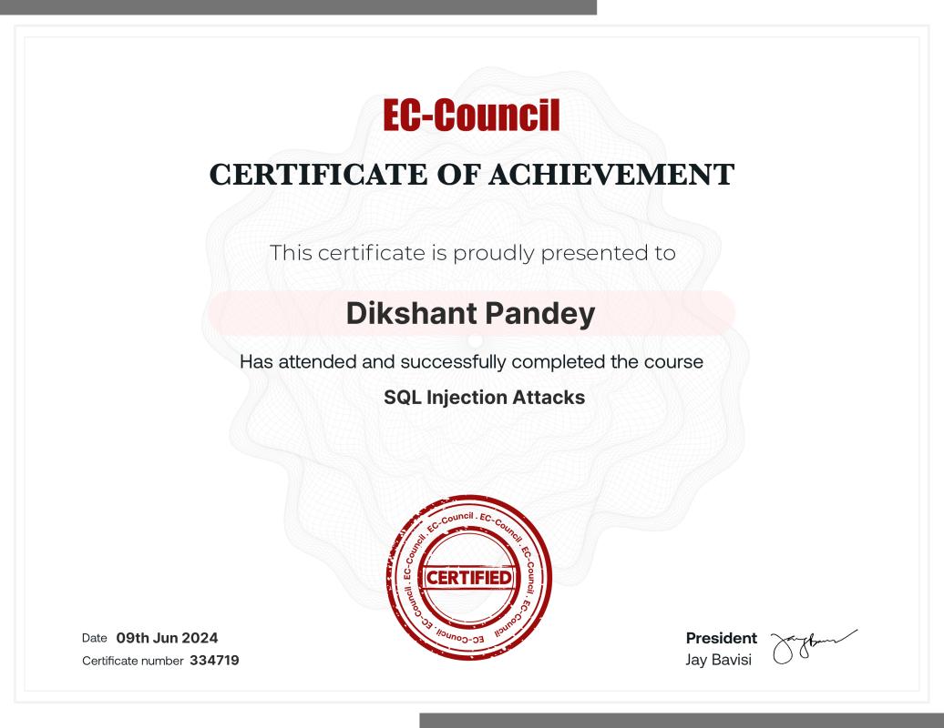 Dikshant Pandey on LinkedIn: SQL Injection Attacks Dikshant Pandey on LinkedIn: SQL Injection Attacks