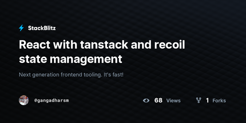 Gangadhara S M on LinkedIn: vitejs-vite-rjntox - StackBlitz Gangadhara S M on LinkedIn: vitejs-vite-rjntox - StackBlitz
