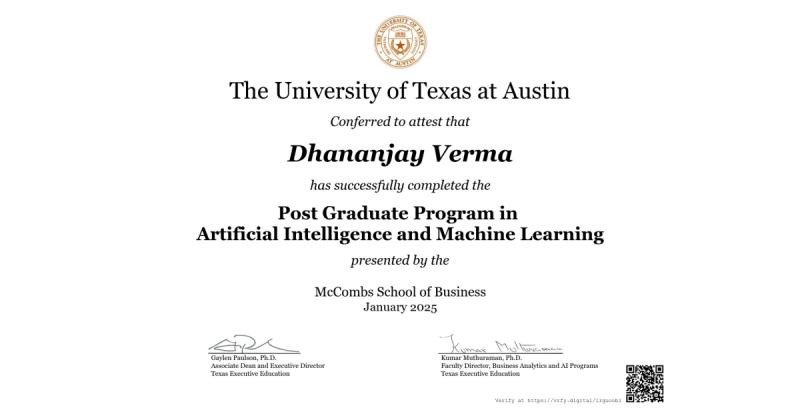 University of Texas - Austin, Digital Verification | Dhananjay Verma ... University of Texas - Austin, Digital Verification | Dhananjay Verma ...
