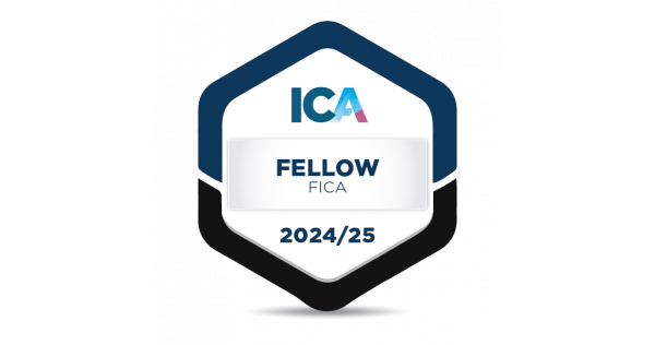 Membership badge for ICA Fellow Membership issued by International ... Membership badge for ICA Fellow Membership issued by International ...
