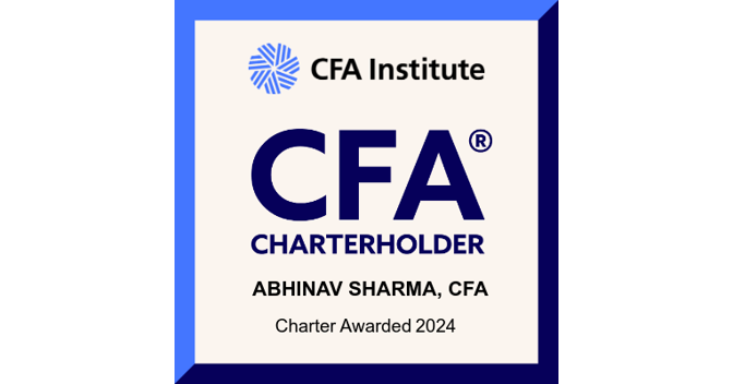 Abhinav Sharma, CFA on LinkedIn: CFA Institute Charterholder • ABHINAV ... Abhinav Sharma, CFA on LinkedIn: CFA Institute Charterholder • ABHINAV ...