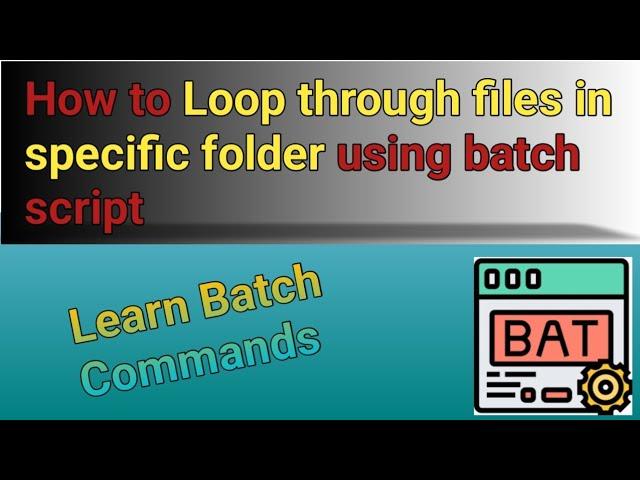 Mamta Kumari on LinkedIn: How to Create Batch File to loop through ... Mamta Kumari on LinkedIn: How to Create Batch File to loop through ...