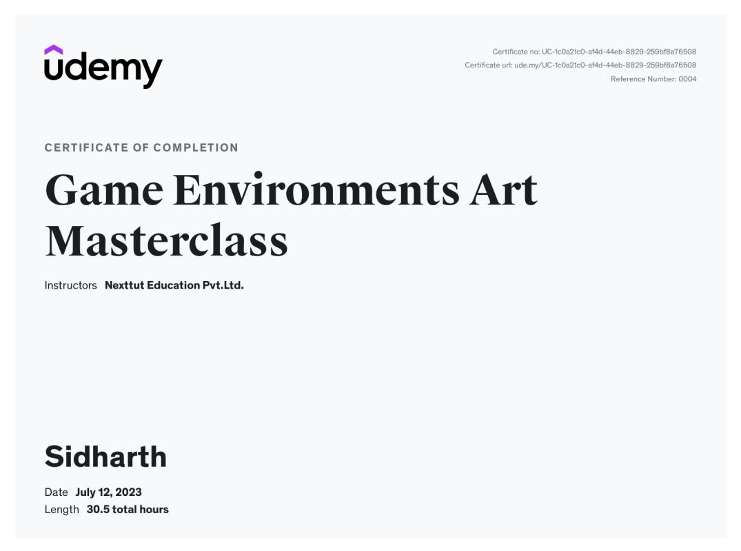 Sidharth Sujith on LinkedIn: Udemy Course Completion Certificate Sidharth Sujith on LinkedIn: Udemy Course Completion Certificate