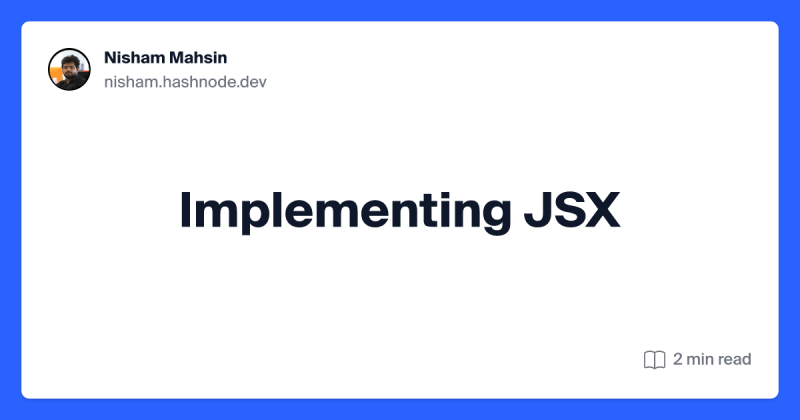 How to create Reactjs like library with Nisham Mahsin | Nisham Mahsin ... How to create Reactjs like library with Nisham Mahsin | Nisham Mahsin ...