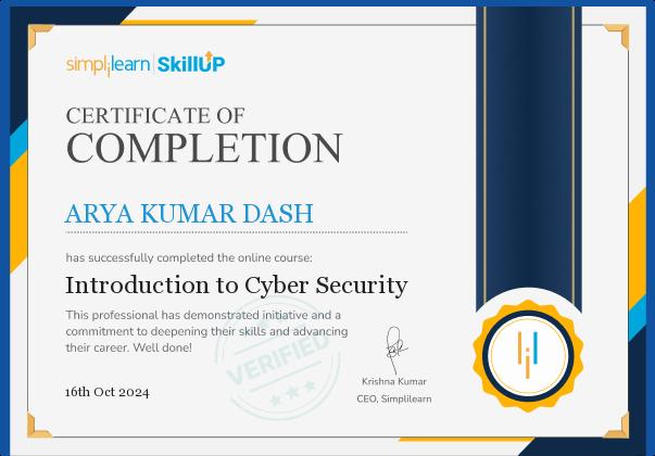 Arya Kumar Dash on LinkedIn: ARYA KUMAR DASH has successfully completed ... Arya Kumar Dash on LinkedIn: ARYA KUMAR DASH has successfully completed ...