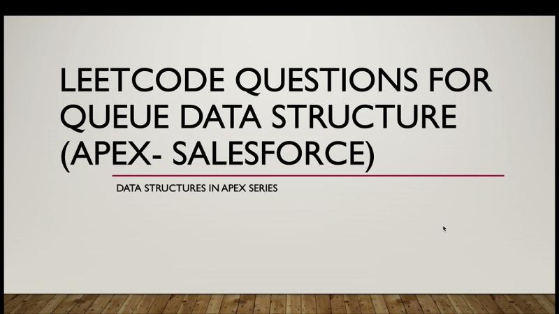 How to implement Queue Data Structure in Apex | Samarth Ahuja posted on ... How to implement Queue Data Structure in Apex | Samarth Ahuja posted on ...