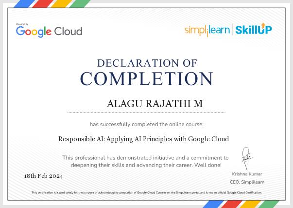Alagu Rajathi Mohan on LinkedIn: ALAGU RAJATHI M has successfully ... Alagu Rajathi Mohan on LinkedIn: ALAGU RAJATHI M has successfully ...