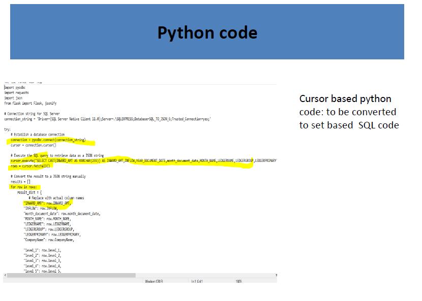 Apoorv chaturvedi on LinkedIn: Converting python code to set based sql ... Apoorv chaturvedi on LinkedIn: Converting python code to set based sql ...