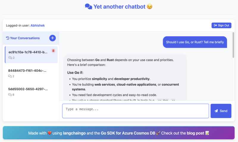 Implementing Chat History for AI Applications Using Azure Cosmos DB Go ... Implementing Chat History for AI Applications Using Azure Cosmos DB Go ...