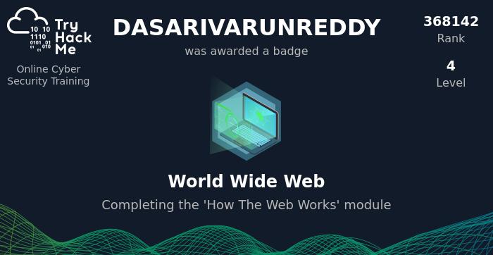 Dasari Varun Reddy on LinkedIn: DASARIVARUNREDDY was awarded a badge! Dasari Varun Reddy on LinkedIn: DASARIVARUNREDDY was awarded a badge!