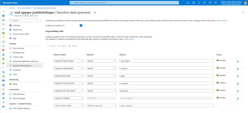 Paul Paginton on LinkedIn: Azure WAF – Masking Sensitive Data Paul Paginton on LinkedIn: Azure WAF – Masking Sensitive Data