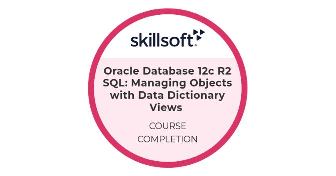 Oracle Database 12c R2 SQL: Managing Objects with Data Dictionary Views ... Oracle Database 12c R2 SQL: Managing Objects with Data Dictionary Views ...