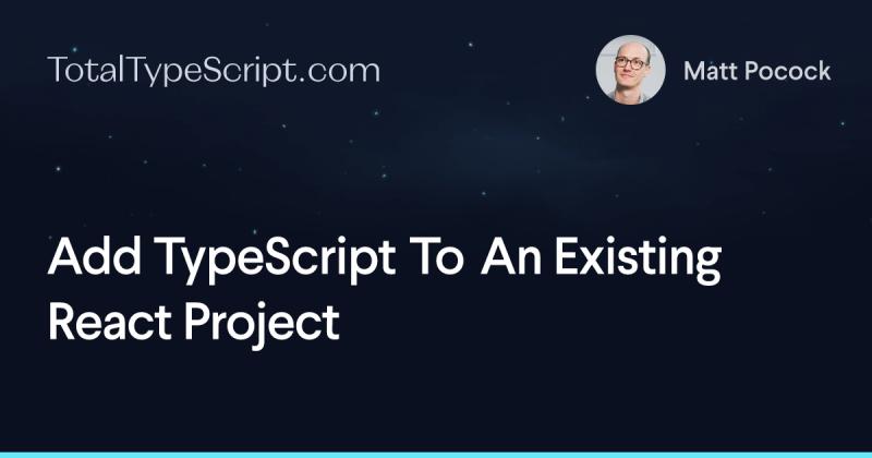Egor Gordeev on LinkedIn: Add TypeScript To An Existing React Project Egor Gordeev on LinkedIn: Add TypeScript To An Existing React Project
