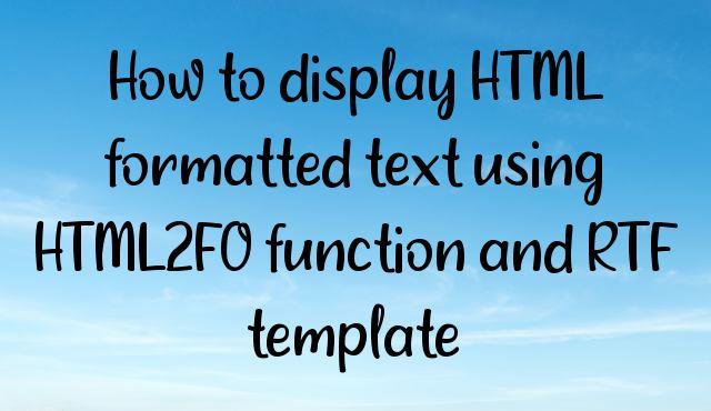Mostafa Fathy on LinkedIn: How to display HTML formatted text using ... Mostafa Fathy on LinkedIn: How to display HTML formatted text using ...