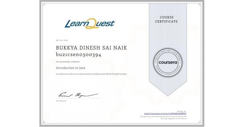 BUKKYA Dinesh Sai Naik on LinkedIn: Completion Certificate for ... BUKKYA Dinesh Sai Naik on LinkedIn: Completion Certificate for ...