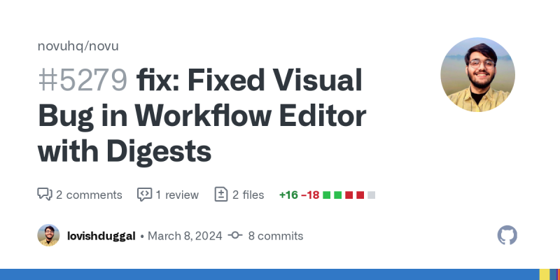 Lovish Duggal on LinkedIn: fix: Fixed Visual Bug in Workflow Editor ... Lovish Duggal on LinkedIn: fix: Fixed Visual Bug in Workflow Editor ...