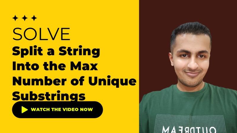 Mayur Programming Club on LinkedIn: Solve 1593. Split a String Into the ... Mayur Programming Club on LinkedIn: Solve 1593. Split a String Into the ...