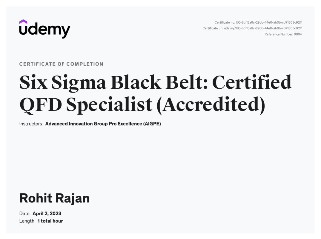 Rohit Rajan on LinkedIn: Udemy Course Completion Certificate Rohit Rajan on LinkedIn: Udemy Course Completion Certificate