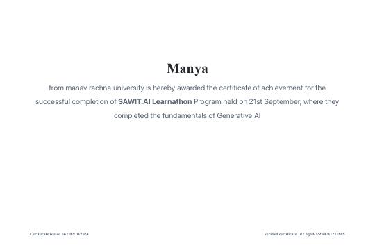 Manya Choudhary on LinkedIn: GUVI Certificate Manya Choudhary on LinkedIn: GUVI Certificate
