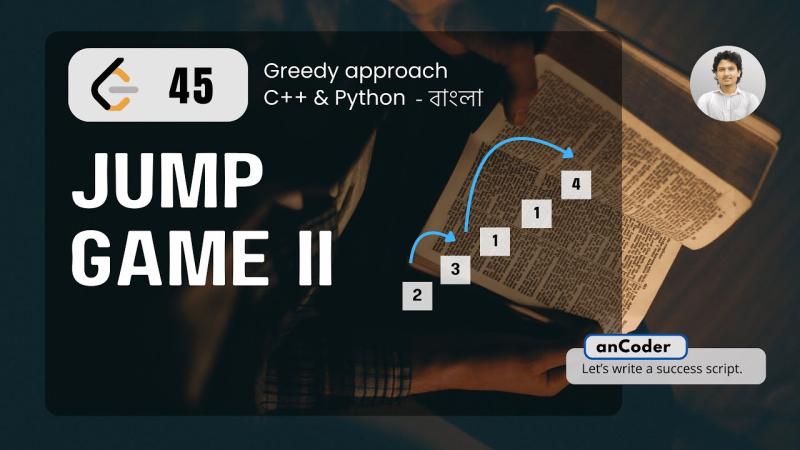 Learn LeetCode 45 – Jump Game II in Bangla | Nur Mohummod Al Mamun ... Learn LeetCode 45 – Jump Game II in Bangla | Nur Mohummod Al Mamun ...