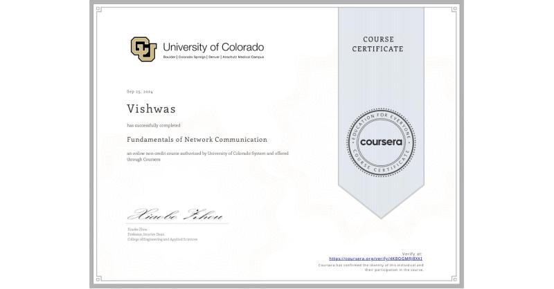Vishwas Kamboj on LinkedIn: Completion Certificate for Fundamentals of ... Vishwas Kamboj on LinkedIn: Completion Certificate for Fundamentals of ...