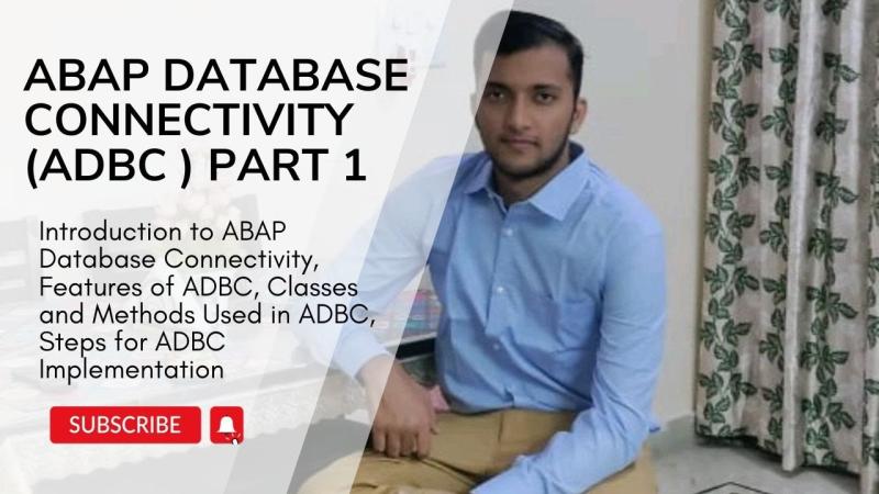 Amrit Raj on LinkedIn: 2.1. Introduction to ADBC { ABAP Database ... Amrit Raj on LinkedIn: 2.1. Introduction to ADBC { ABAP Database ...