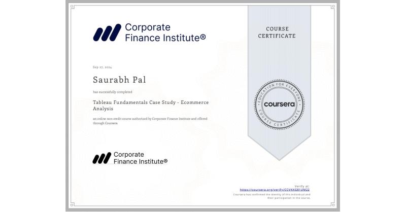 Saurabh Pal on LinkedIn: Completion Certificate for Tableau ... Saurabh Pal on LinkedIn: Completion Certificate for Tableau ...